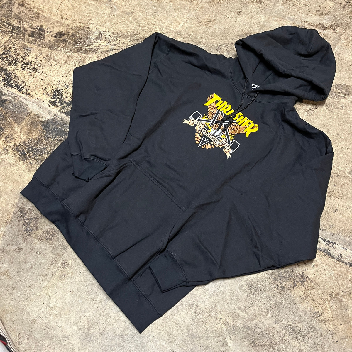 THRASHER X ANTI HERO EAGLEGRAM HOODIE (BLACK) – 3rd Lair
