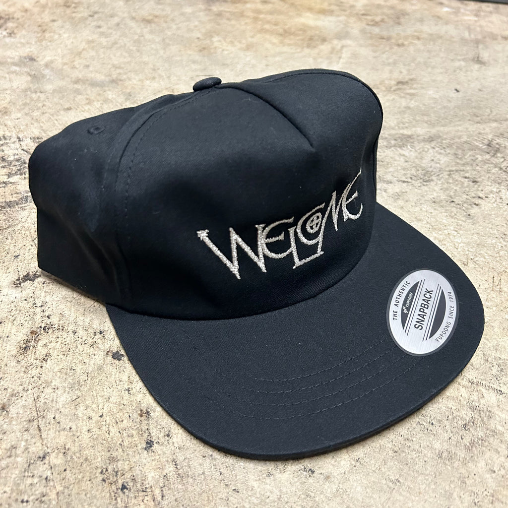 WELCOME CHISEL HAT (BLACK/SILVER) – 3rd Lair